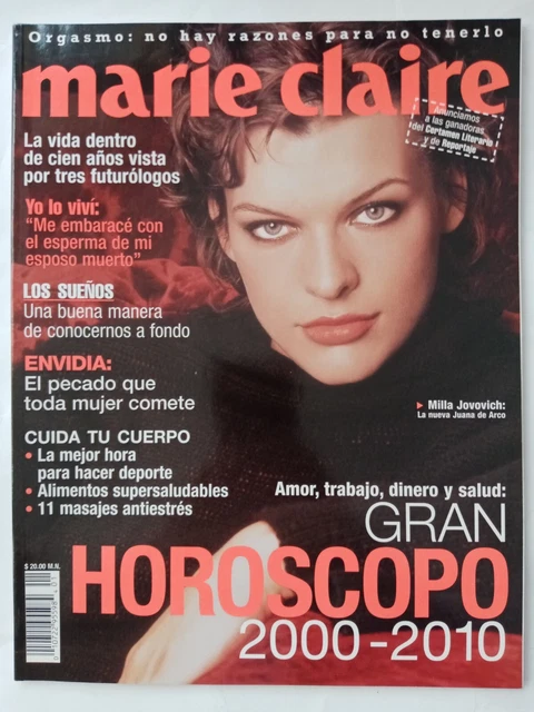 MILLA JOVOVICH MARIE Claire Mexican Magazine Mexico Spanish January ...