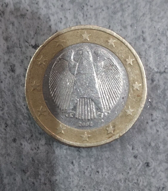 UNE PIÈCE DE 1 Euro très rare, datant de 2002, Aigle fédéral EUR 20,00 ...