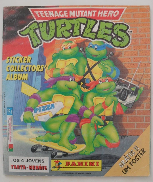TEENAGE MUTANT HERO Turtles TMNT (Panini Sticker Album 1990) with ...