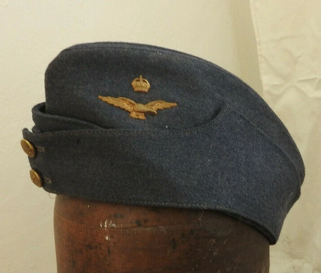 WW2 RAF FIELD service side cap 7 1/4 1942 OA other airman forage hat ...
