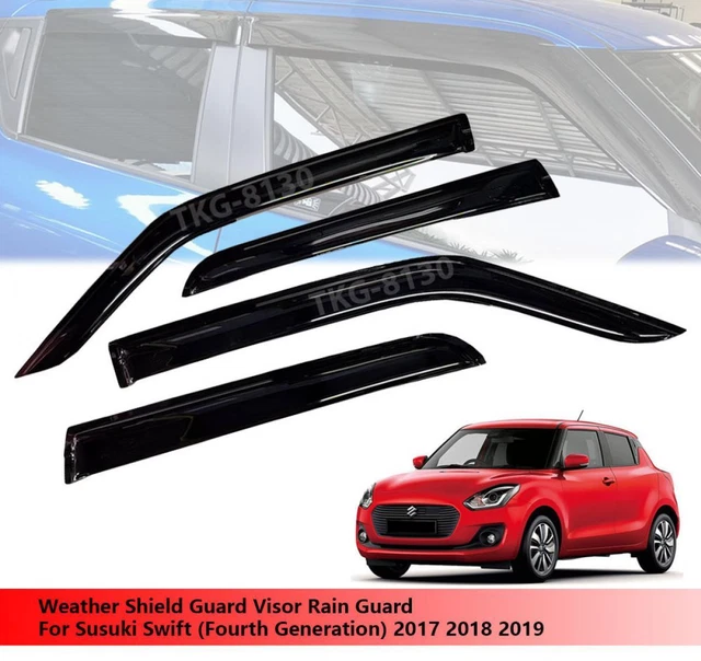 VISOR WEATHER SHIELD Sun Shade Vent Rain Guard Fit Suzuki Swift 2017 ...