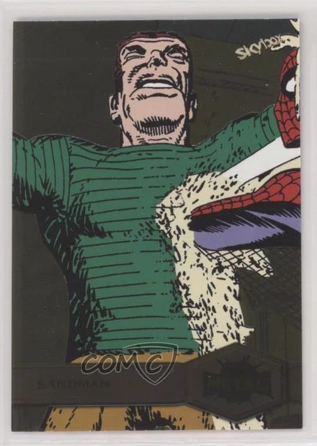 2022 MARVEL METAL Universe Spider-Man High Series Gold Light FX Sandman ...