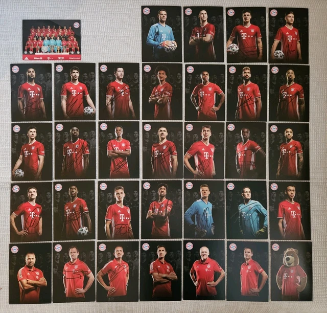 FC BAYERN MÜNCHEN Autogrammkartensatz 2020/21 Original signiert 2020 ...