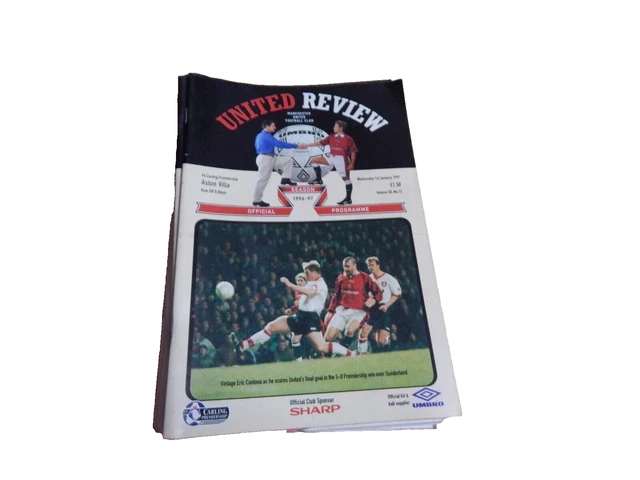 MANCHESTER UNITED OFFICIAL Programmes United Review £10.99 - PicClick UK