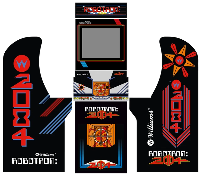 ARCADE 1UP CABINET graphics / artwork full cabinet - Robotron 2004 £99. ...