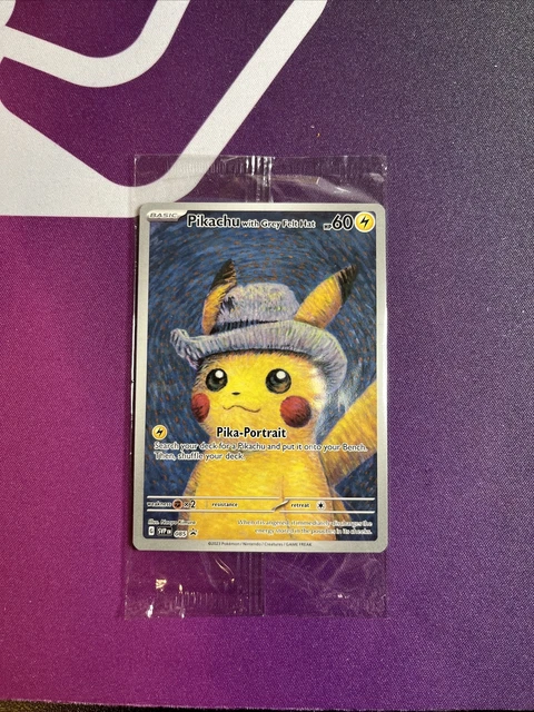 POKEMON X VAN Gogh Museum: Pikachu with Grey Felt Hat 085 Promo Card ...