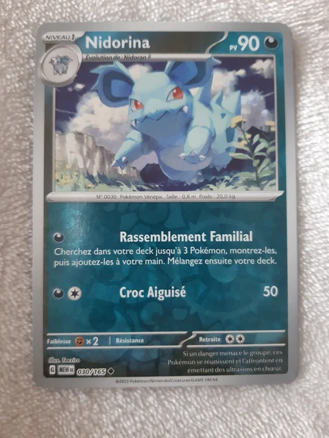 CARTE POKÉMON NIDORINA Reverse Set 151 FR EUR 1,00 - PicClick FR