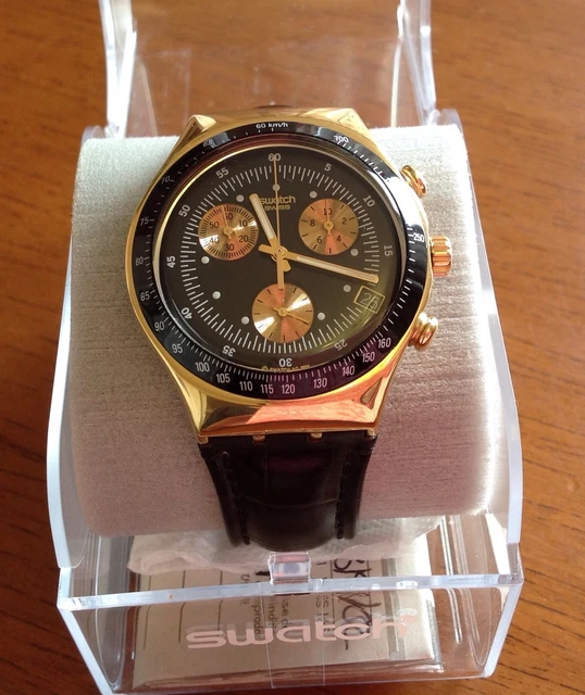 SWATCH JAMES BOND 007 Goldfinger Chronograph Watch YCG401 £155.00 - PicClick UK