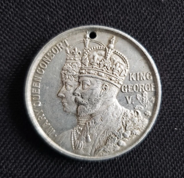 KING GEORGE V Coronation Commemorative Medal 1911 - Hartlepool £1.35 ...