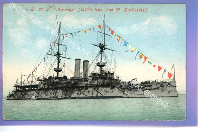 WW1 WAR MILITARY NAVY SHIP HMS REVENGE super-dreadnought battleship ...