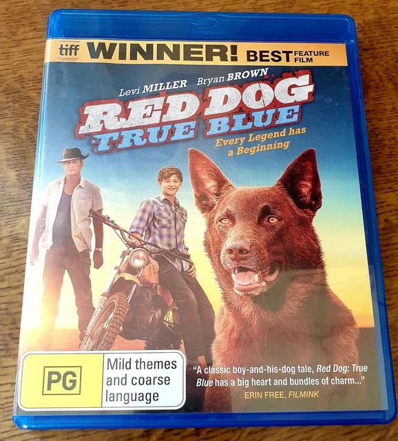 RED DOG TRUE Blue Blu-ray. Like New. Rare. Levi Miller, Bryan Brown ...