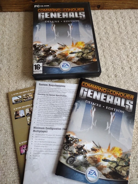 COMMAND AND CONQUER Generals Deluxe Edition PC CD-ROM with manual £8.99 - PicClick UK