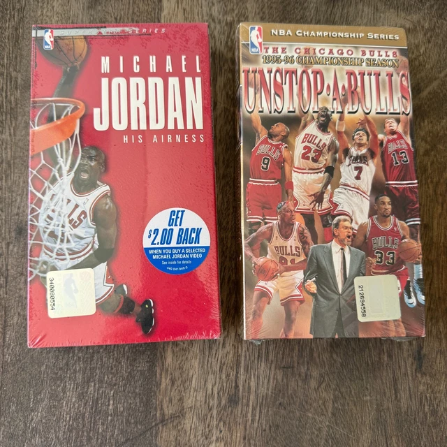 THE CHICAGO BULLS 1995-96 Championship Michael Jordan VHS Tapes *BOTH ...