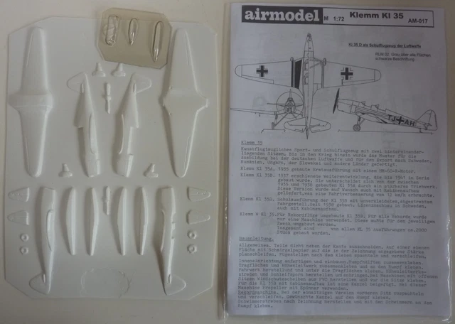 AIRMODEL 1/72ND SCALE KLEMM Kl 35 - VACUUMFORMED KIT £9.99 - PicClick UK