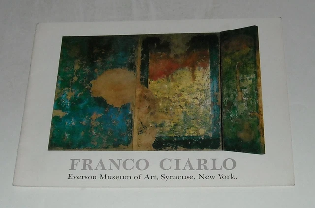 1980 FRANCO CIARLO Artiste Signé SC Livret Musée De Syracuse D'Art New ...