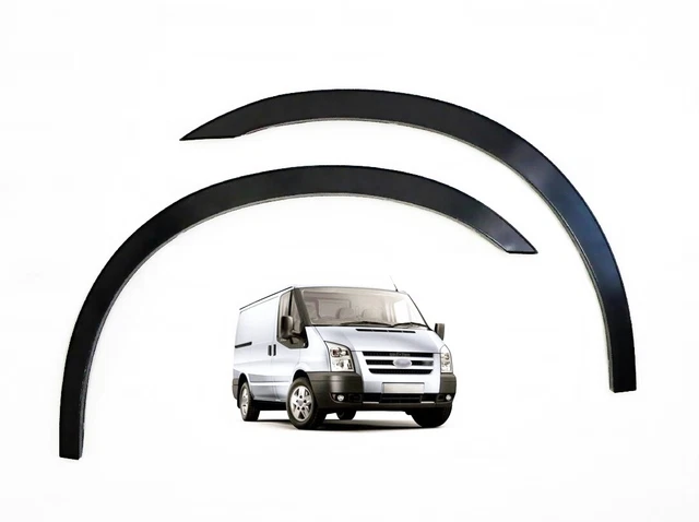 FORD TRANSIT MK7 Rear wing wheel arch trims Matt Black styling set 2 ...