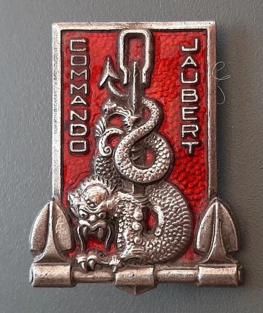 INSIGNE COMMANDO MARINE JAUBERT en Indochine 1950 Augis émail ORIGINAL ...