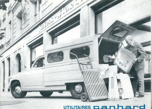 PANHARD BROCHURE DE Vente De La Panhard "" Utilitaire "" EUR 15,00 ...