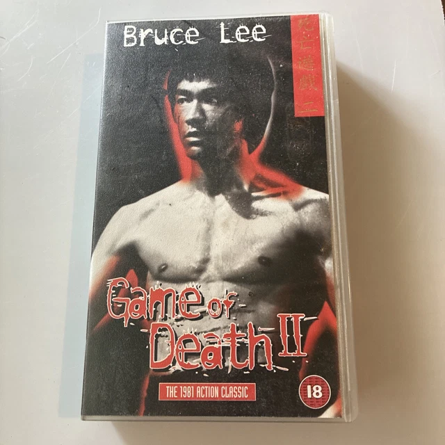 GAME OF DEATH II VHS Video Bruce Lee 1981 Action Movie Tape Cert 18 ...