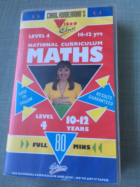 RARE VHS CAROL Vorderman Rockhopper Level 4 Maths (10-12 Years) 80 ...