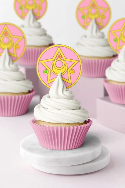 EDIBLE SAILOR MOON Icing Wafer cupcake Topper Birthday Decoration $19. ...