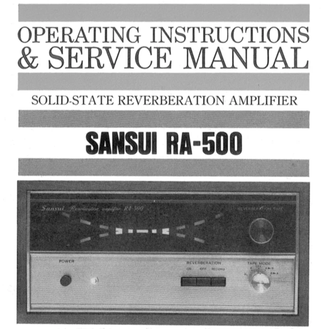 ROTEL RA-500, RA-550 Schematic Diagram Service Manual Circuit Diagram ...