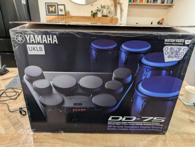 YAMAHA DD-75 DIGITAL Drum Kit with PSU, Sticks & pedals £198.30 ...