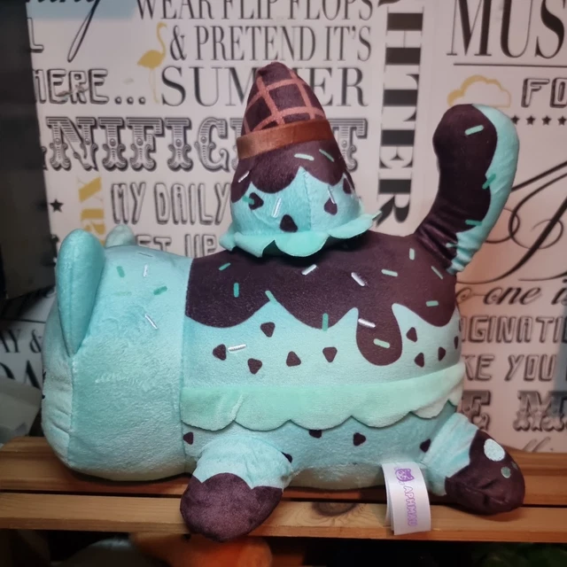 APHMAU MINT ICE Cream MeeMeows Cat 11" Soft Toy Plush Green Large £20. ...
