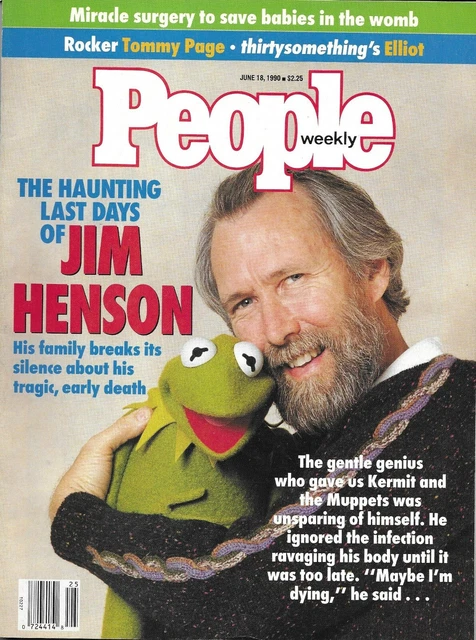 MUPPETS MASTER JIM HENSON June 18, 1990 PEOPLE WEEKLY Magazine Farewell ...
