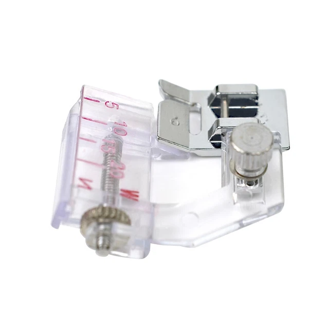 PREMIUM ADJUSTABLE PRESSER Foot for Bias Binding and Raw Edges Hemming ...