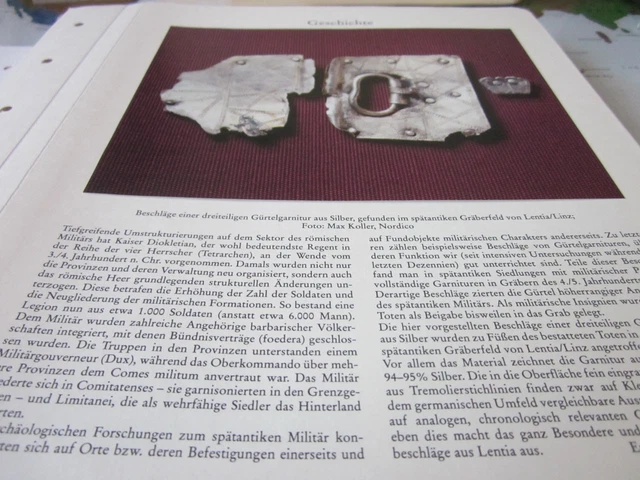 OBERÖSTERREICH ARCHIV 1 1001b spätantikes Gräberfeld Lentia/Linz ...