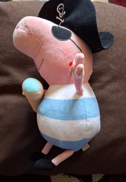 TY PIRATE GEORGE Peppa Pig Soft Plush Toys 8", with tags, Excellent ...