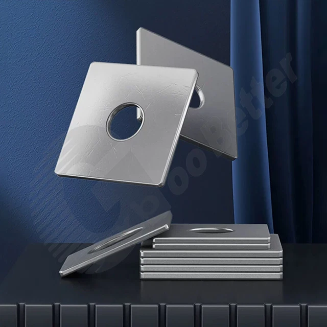 SQUARE WASHERS M3 M4 M5 M6 M8 M10 ~ M16 A2 Stainless steel Square Flat ...