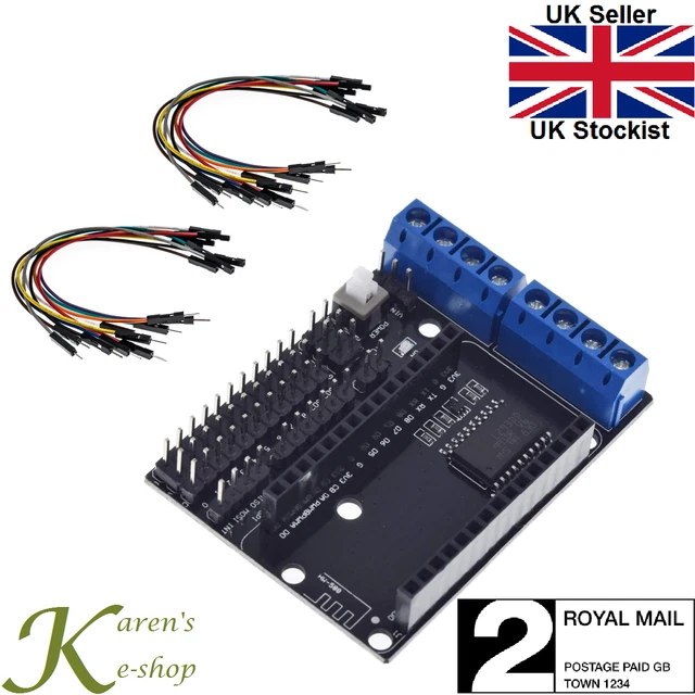 Nodemcu Esp8266 Esp 12e V2 L293d Kit Scheda Di Espansione Motore Con Cavi Dupont Eur 542