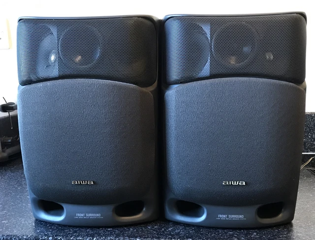 PAIR OF AIWA SX-FN450 3 Way Front Surround Speakers Bass Reflex £45.00 - PicClick UK