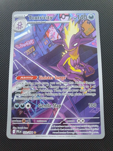 TOXTRICITY 103/094 PHANTASMAL Flames Illustration Rare Pokémon TCG $7. ...