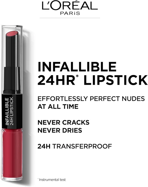 L’ORÉAL PARIS INFALLIBLE 2-Step Liquid Lipstick 502 Red to Stay $68.09 ...