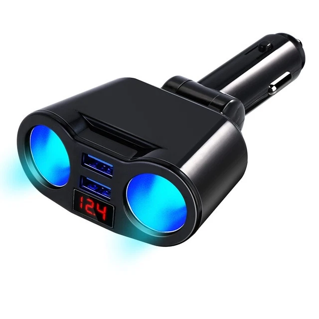 PUISSANT DOUBLE CHARGEUR USB pour briquet de voiture prise 120 W sortie ...