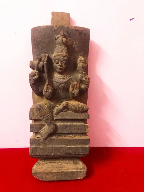 DURGA KALI DEVI Wooden Wall Panel Hand Carved Temple Art Goddess Statue ...