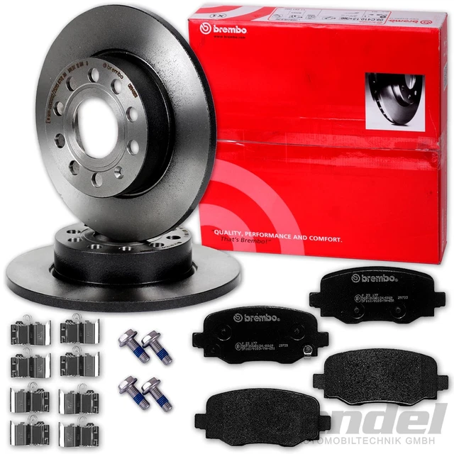 BREMBO BREMSSCHEIBEN 278MM + BELÄGE HINTEN passend für FIAT 500X + JEEP RENEGADE EUR 105,90 ...