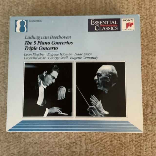 BEETHOVEN, THE 5 Piano Concertos, Triple Concerto, 3cd Set £8.00 - PicClick UK
