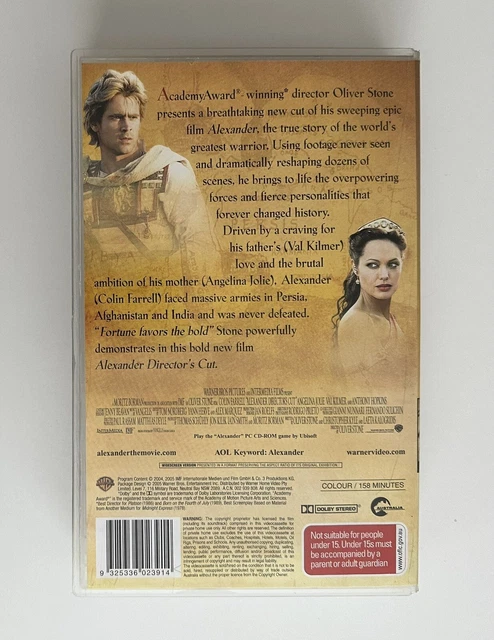 ALEXANDER - DIRECTOR’S Cut [VHS] Warner Big Box Ex-Rental Video Tape ...