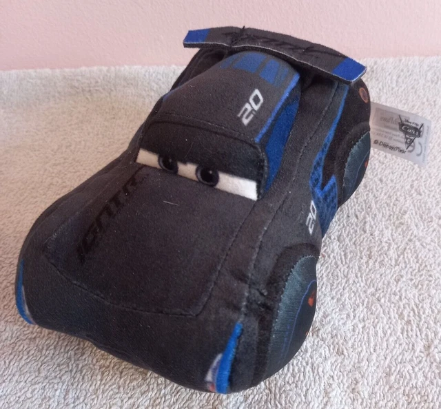 DISNEY CARS PIXAR Jackson Storm Black & Blue Car Plush Soft Toy Posh ...