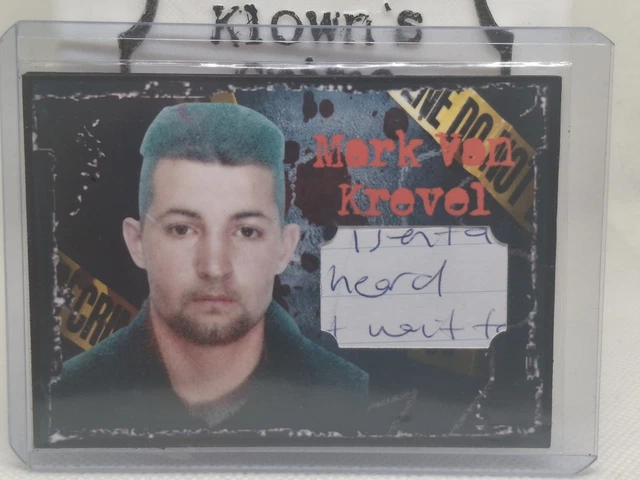 MARK VALERA RELIC Card ⚡ True Crime Handwriting • Klowns Crime Card ...