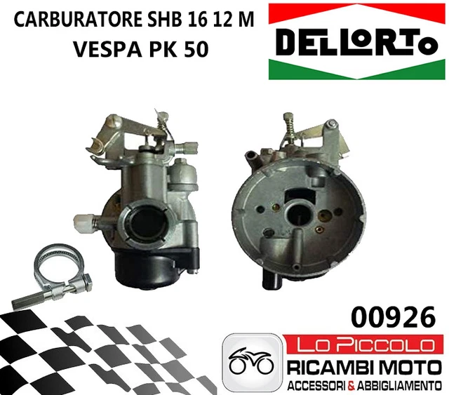 CARBURATEUR DELL'ORTO SHB 16 12 M Piaggio VESPA PK S / Elestart 50 ...