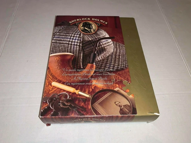 SHERLOCK HOLMES GAME 1000 piece jigsaw by Bepuzzled Classic 100% ...