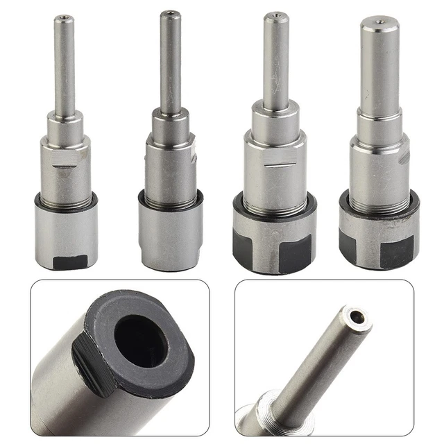 ROUTER COLLET/EXTENSION ROD Router/Bit Adapter-Extender For 1/4\ 8mm ...