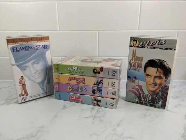 ELVIS PRESLEY VHS Video Tape Bundle Lot of 6 Kissing Cousins Classic Films VGC £23.24 - PicClick UK