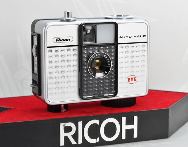 RARE [MENTHE] RICOH Auto Half E 35mm Half Frame Film Camera Red EYE ...