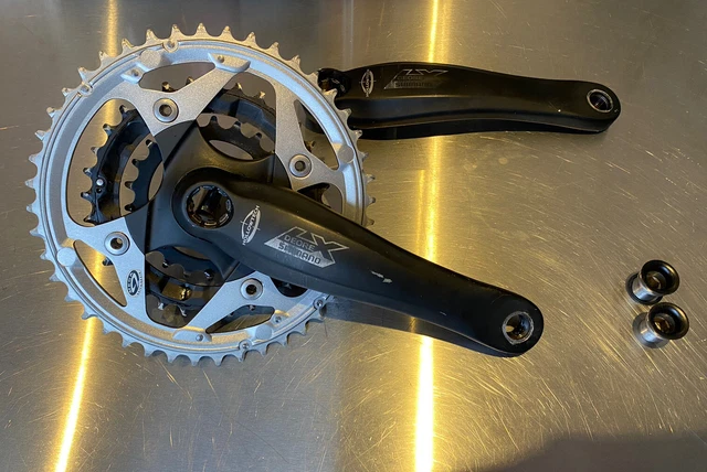 SHIMANO DEORE LX FC-M572 HOLLOWTECH OCTALINK CHAINSET CRANKSET CRANKS ...
